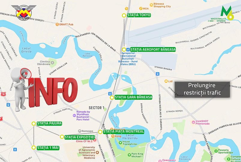 METROREX: Restricții de trafic prelungite pe perioada nedefinita, pe ...