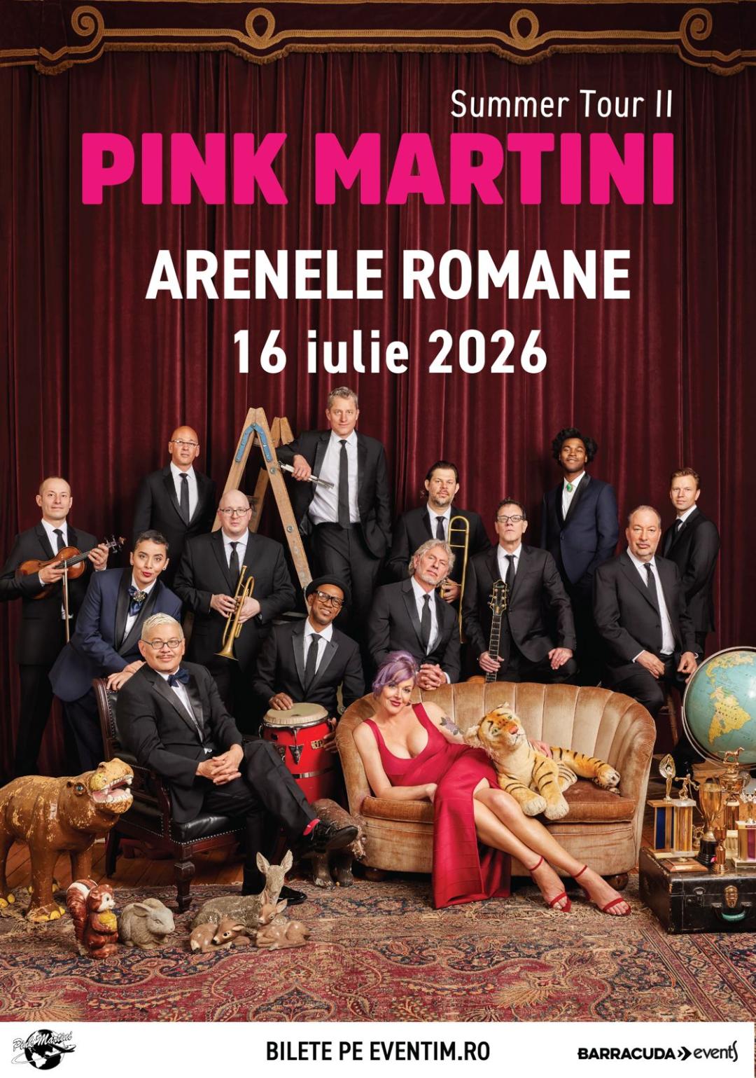 Pink Martini, concert-eveniment la Arenele Romane pe 16 iulie 2026 ...