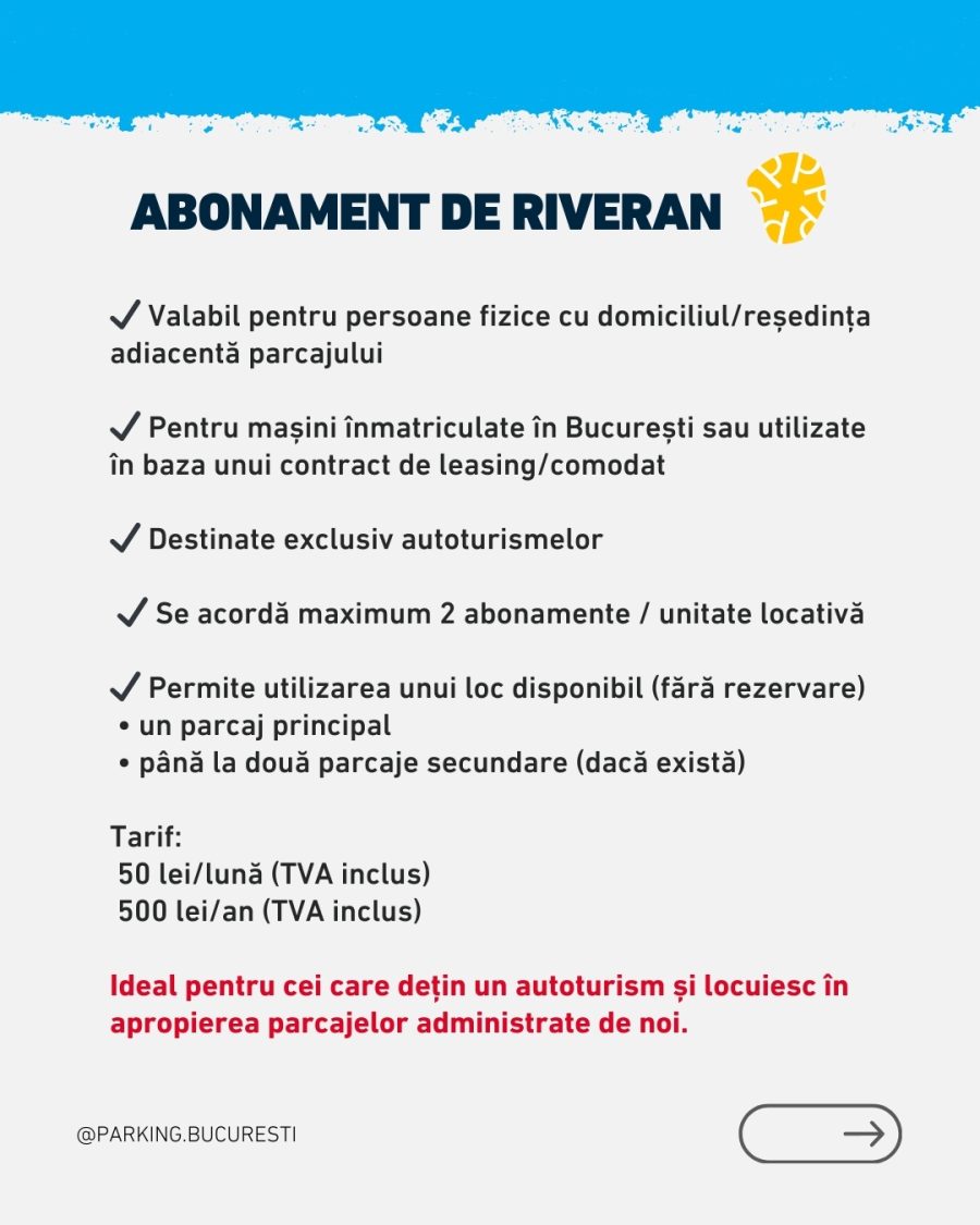 Abonamente de riverani pentru parcările publice cu plată! - Radio ...